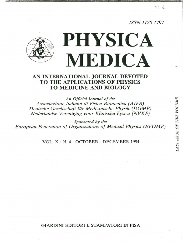 1994 - Physica Medica - Spectral Irradiance Measurement and Hazard | PDF