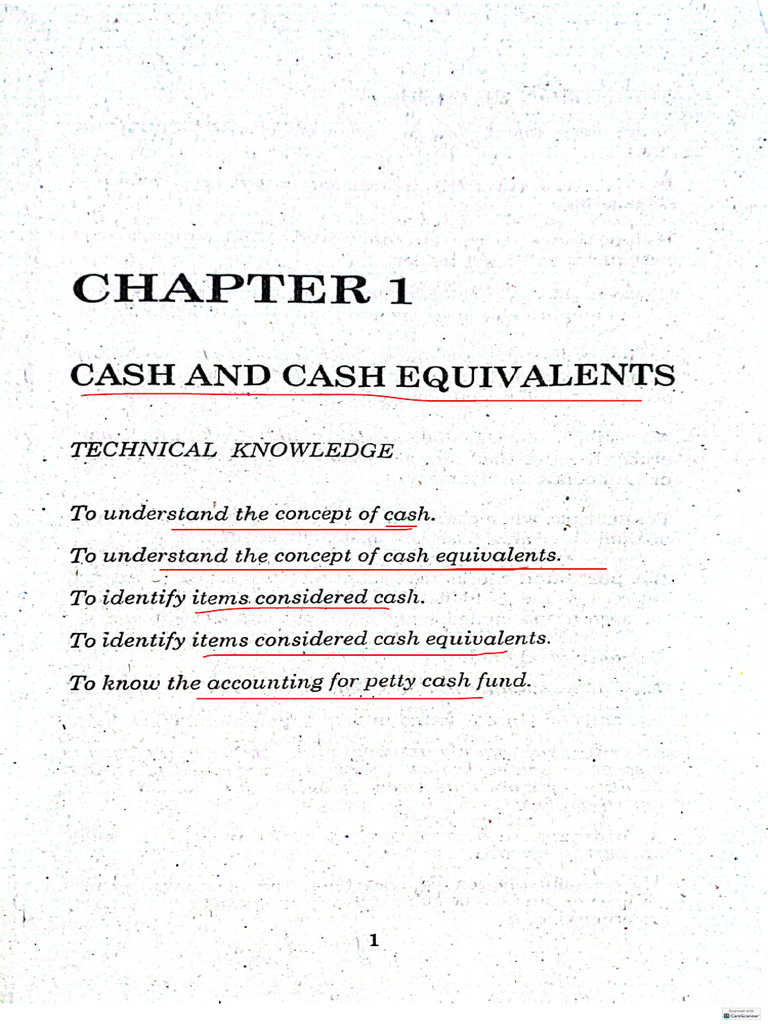 2C_Cash and Cash Equivalents Lecture | PDF