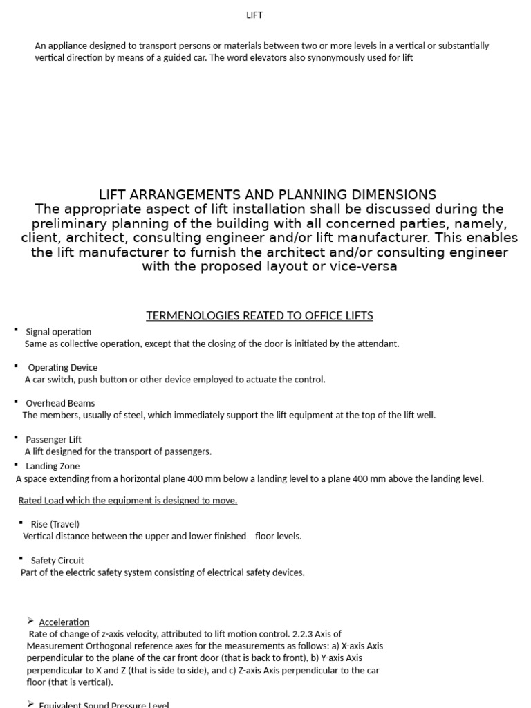 ,Lift Draft | PDF | Elevator | Cartesian Coordinate System