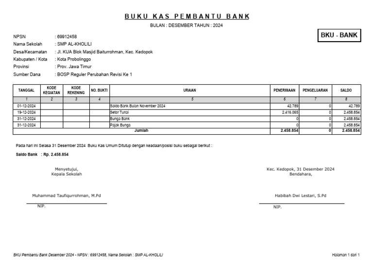 Bku Bank Output | PDF
