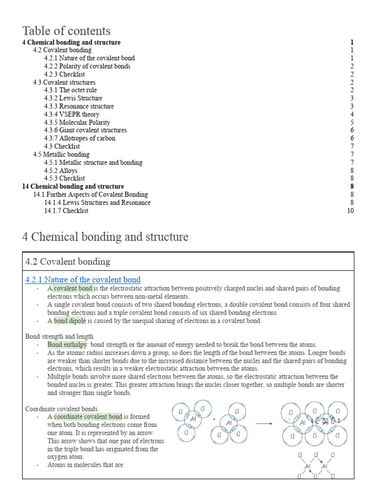 Covalent Bonding and Lewis Structures | PDF | Chemical Bond | Covalent Bond
