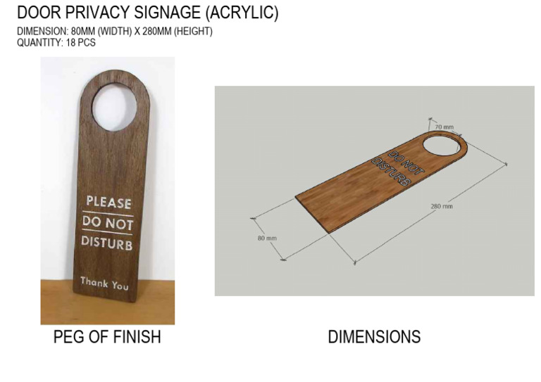Door Privacy Signage | PDF