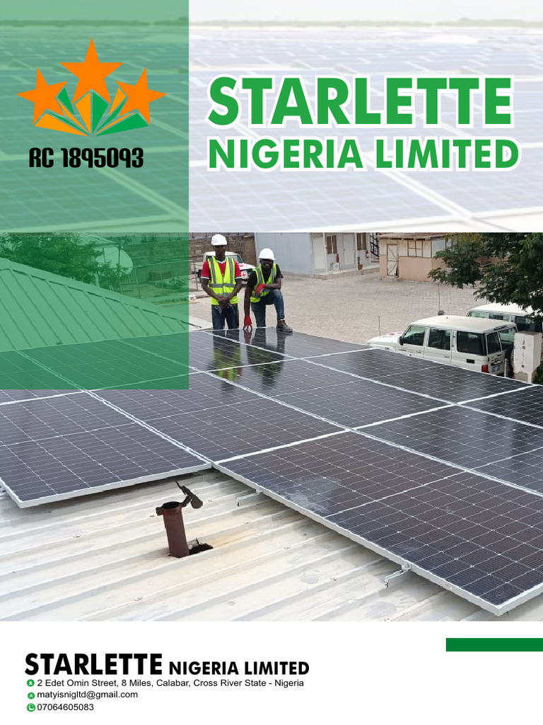 Starlette Nigeria Limited Company Profile | PDF | Renewable Energy ...