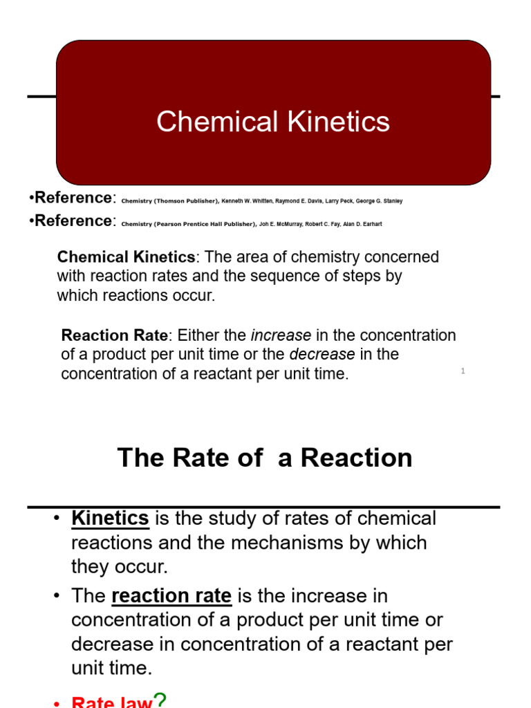 Understanding Chemical Kinetics | PDF | Chemical Kinetics | Reaction Rate