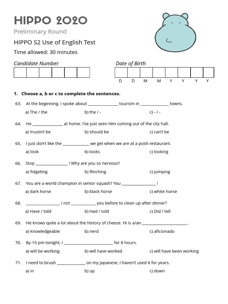 Hippo S2 2020 Use V2.W | PDF
