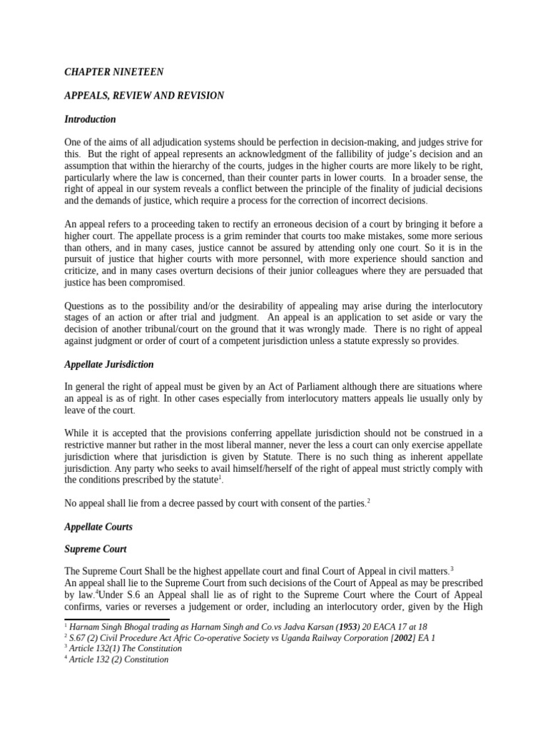 Appeals, Review and Revision | PDF | Appellate Court | Appeal