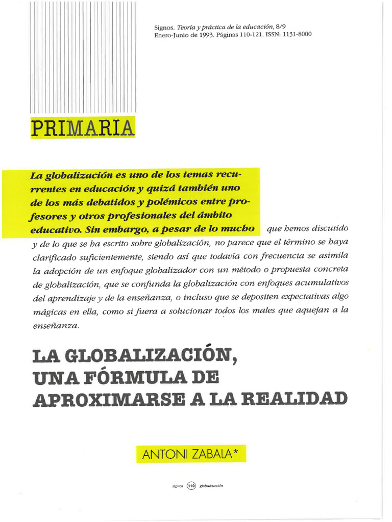 8y9-La globalización, una fórmula de aproximarse a la realidad-ANTONI ...