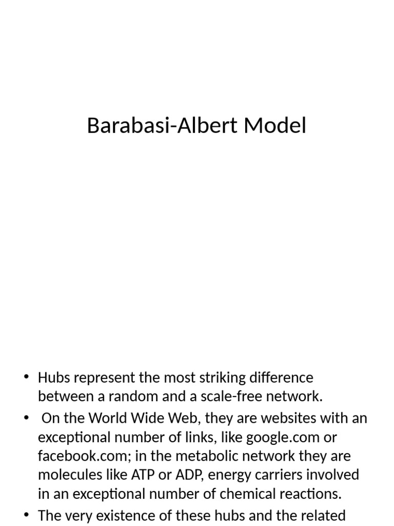 Barabasi-Albert Model - Social Network Analysis | PDF | Applied Mathematics