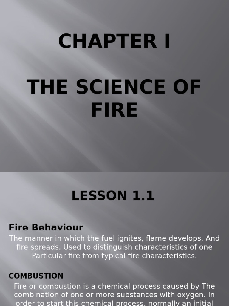 Understanding Fire Behavior and Combustion | PDF | Combustion | Fires