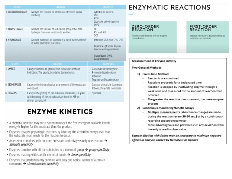 Enzymes Part 1 | PDF