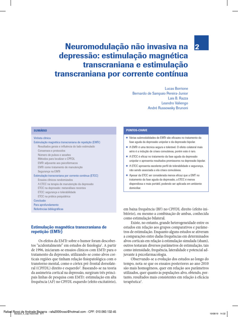 Barione et al. Neuromodulacao nao invasiva na depressao | PDF ...