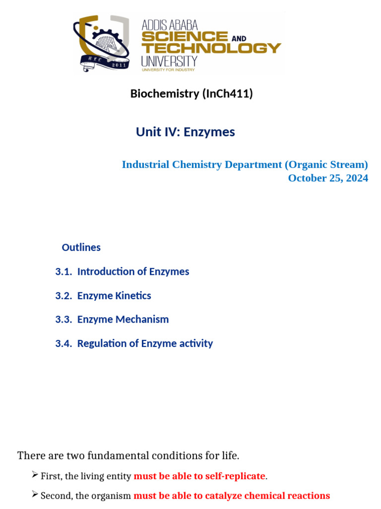 4-Enzymes (1) | PDF | Enzyme | Cofactor (Biochemistry)