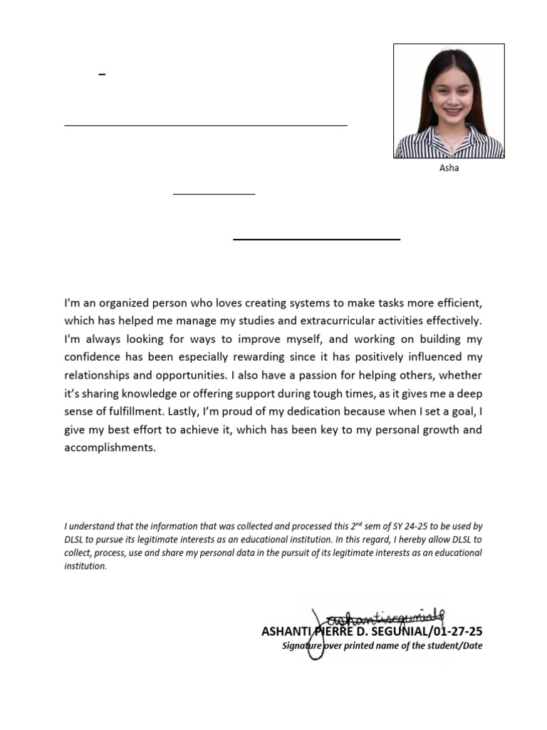 Self Introduction - SEGUNIAL | PDF