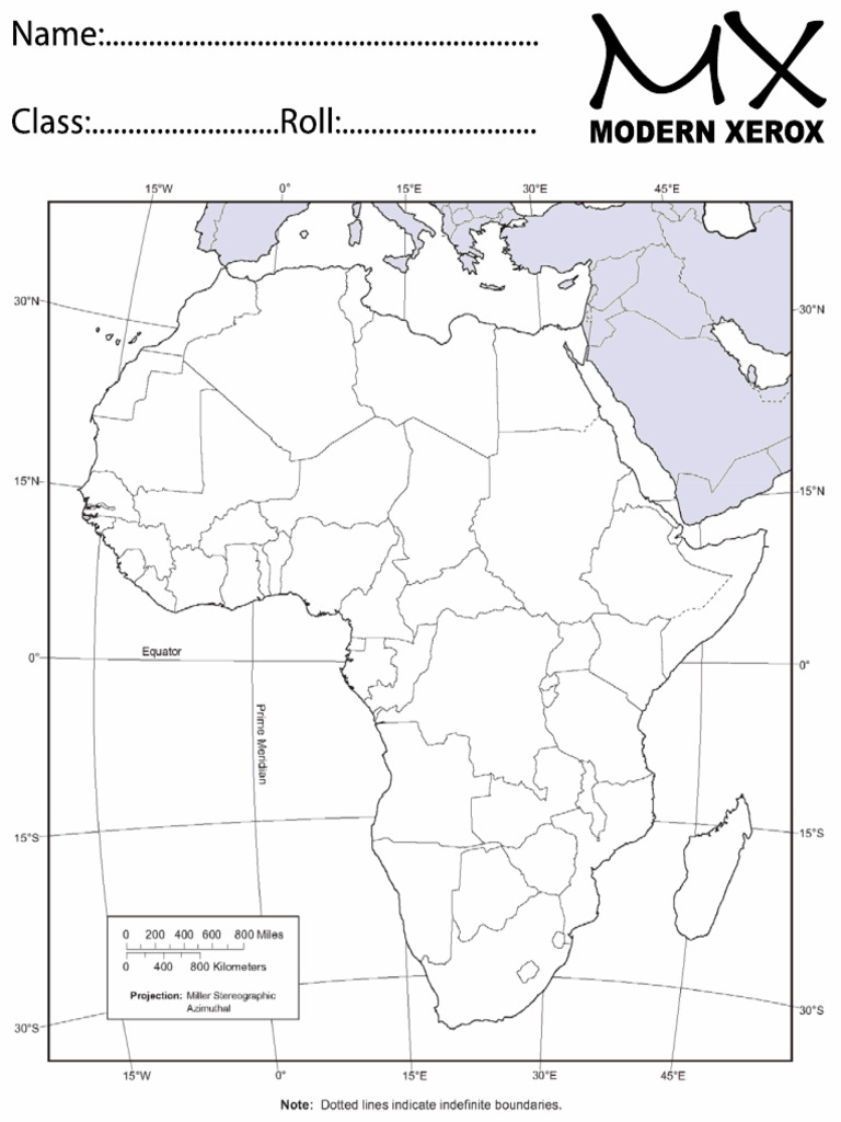 AFRICA OUTLINE MAP BEST MD XEROX BRAND | PDF
