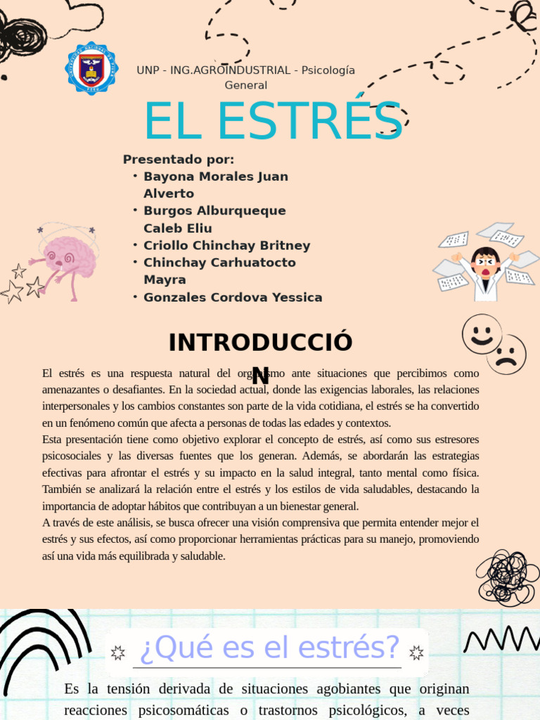 EL ESTRES | PDF | Estrés (biología) | Ansiedad