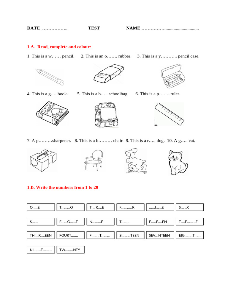 Test Engleza Dat in Ianurie | PDF
