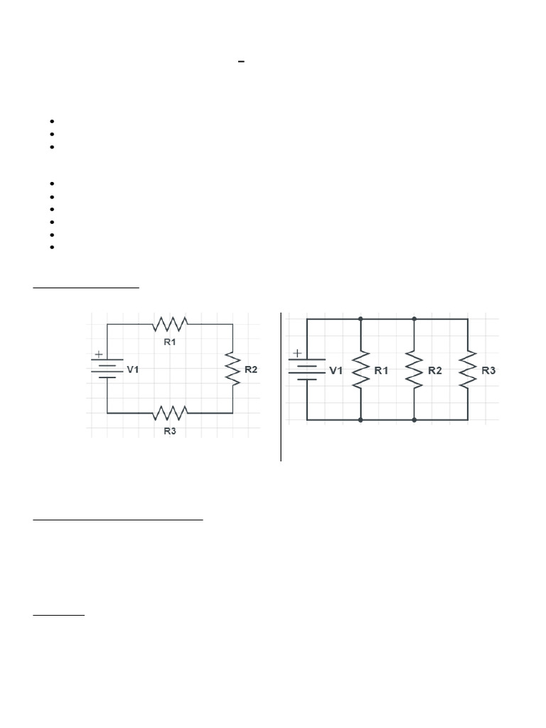 Resistances in Series, Parallel, and Series-Parallel | PDF | Series And Parallel Circuits | Resistor