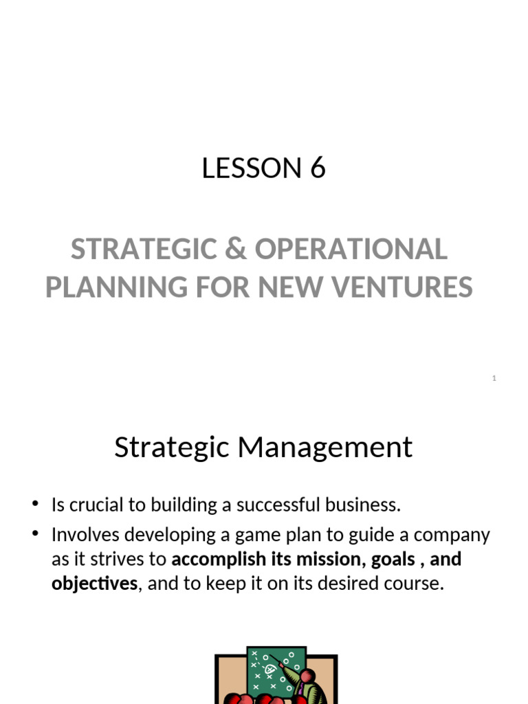 Lesson 6 Strategic & Operational Planning | PDF | Strategic Management ...