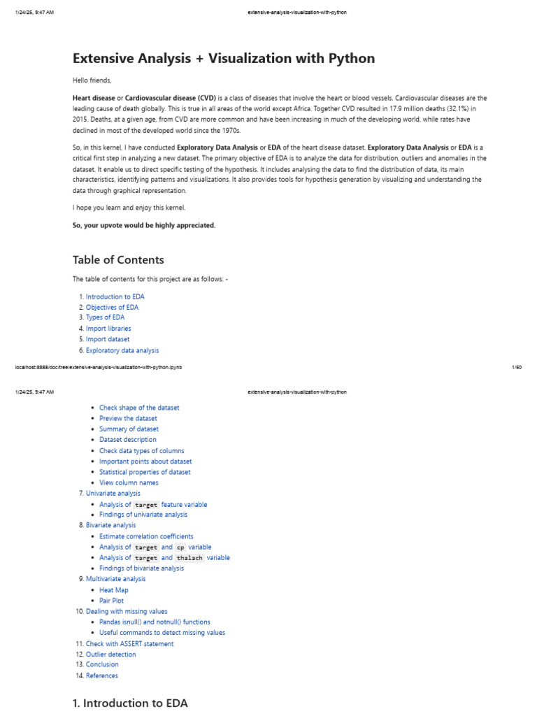 Heart Disease EDA with Python | PDF | Data Analysis