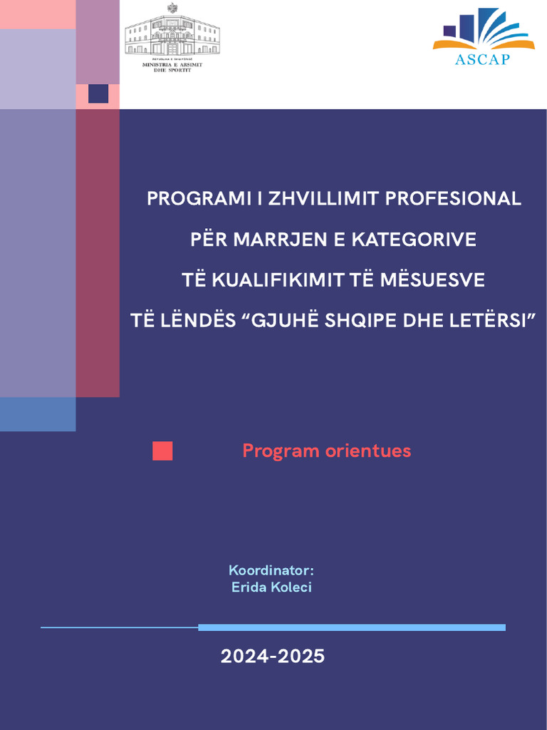 Gjuhe Shqipe Dhe Letersi | PDF