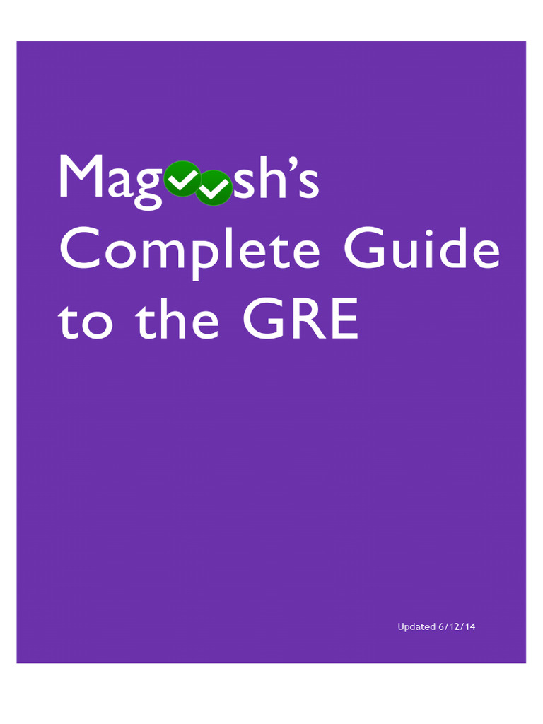 GRE Guide Magoo SH | PDF | Graduate Record Examinations