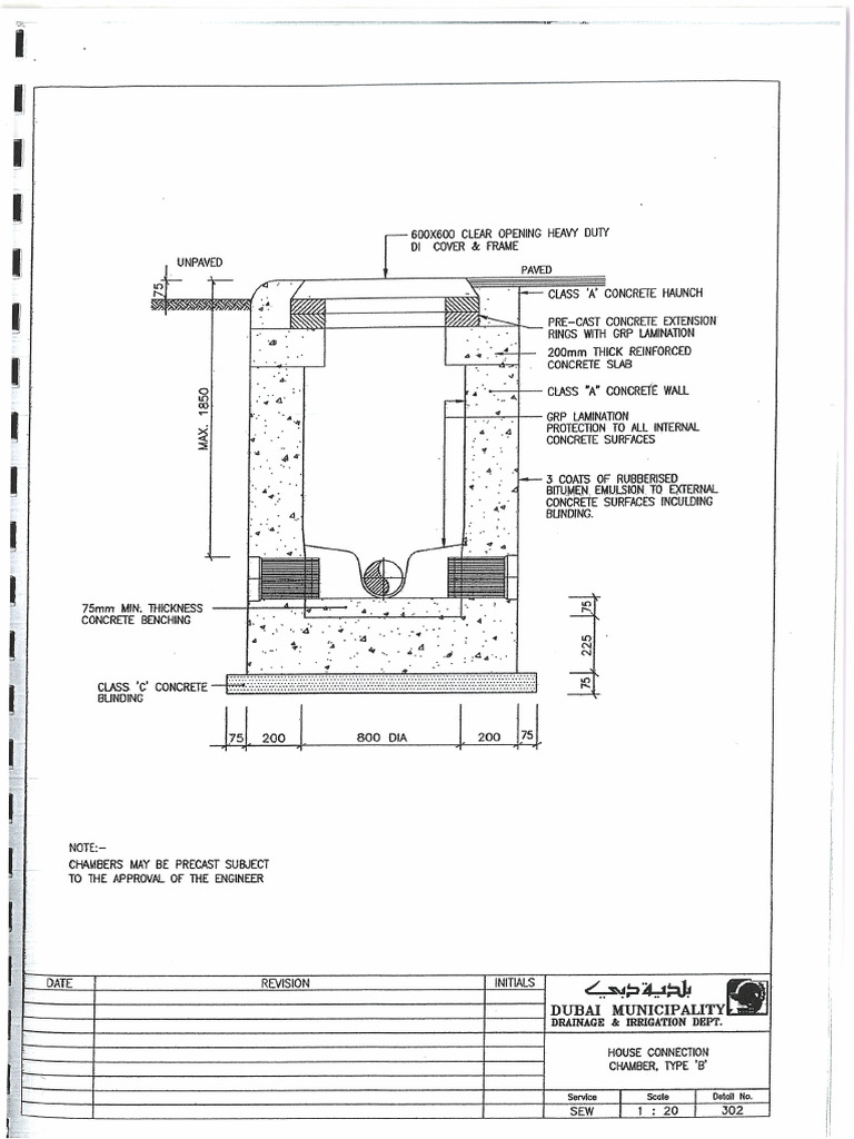 FIC Manhole Detail for Villas 1 And_4 | PDF