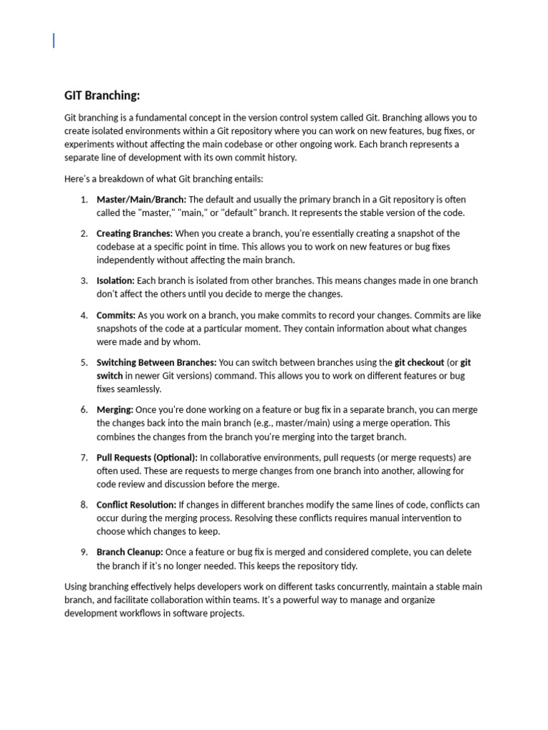 Unit 4 - Branching, Merging in GIT | PDF | Version Control | Computing