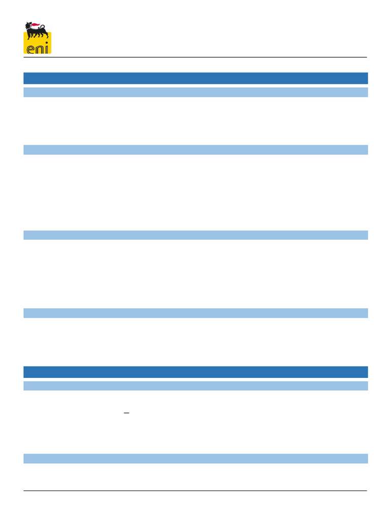FDS Eni Rotra ATF - 1299 - 4.0 - Aceite Transmision | PDF | Química | Sustancias químicas
