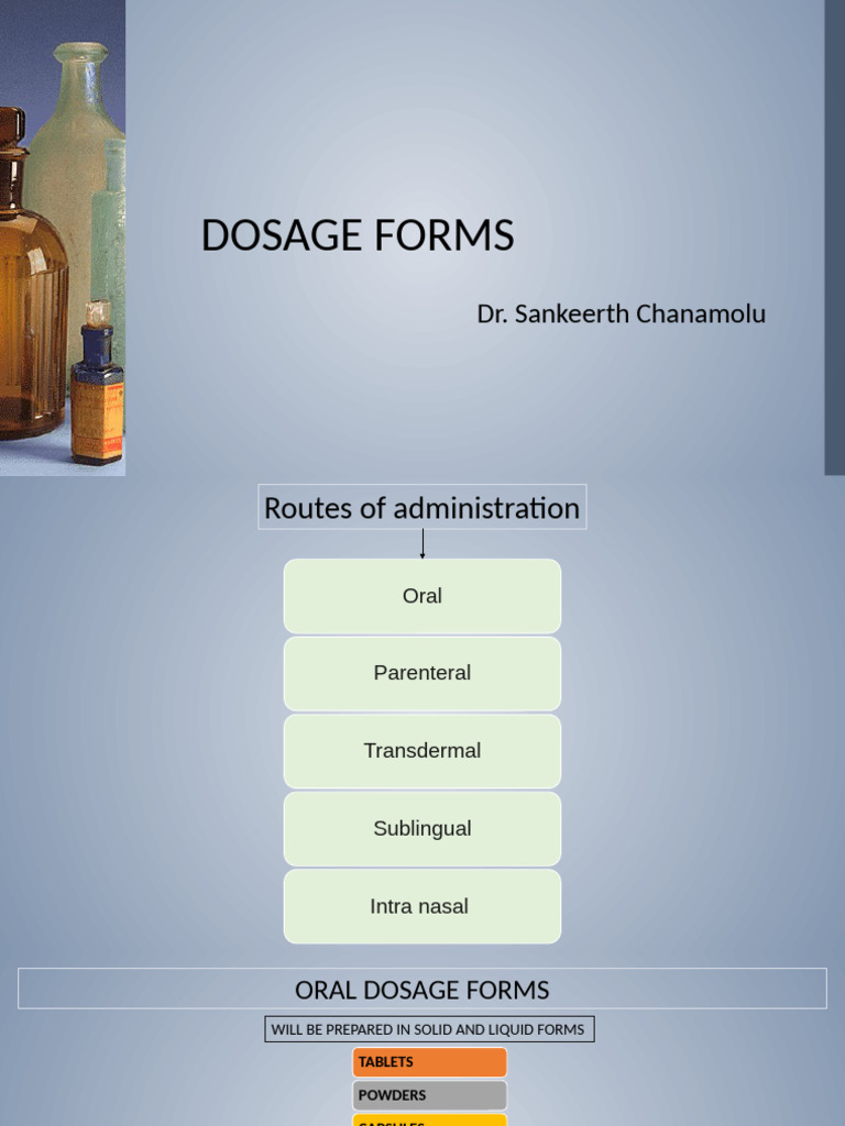 Dosage Forms | PDF | Tablet (Pharmacy) | Topical Medication