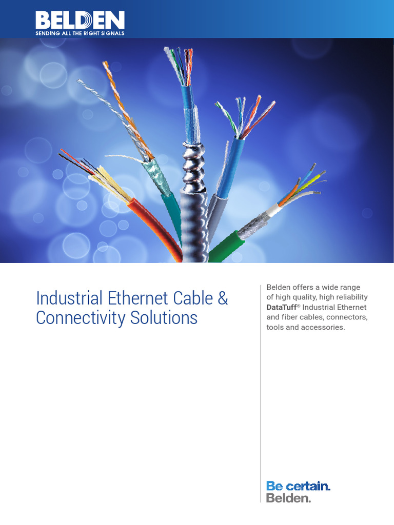 Industrial Ethernet Cable & Connectivity Belden 2019 07 | PDF ...