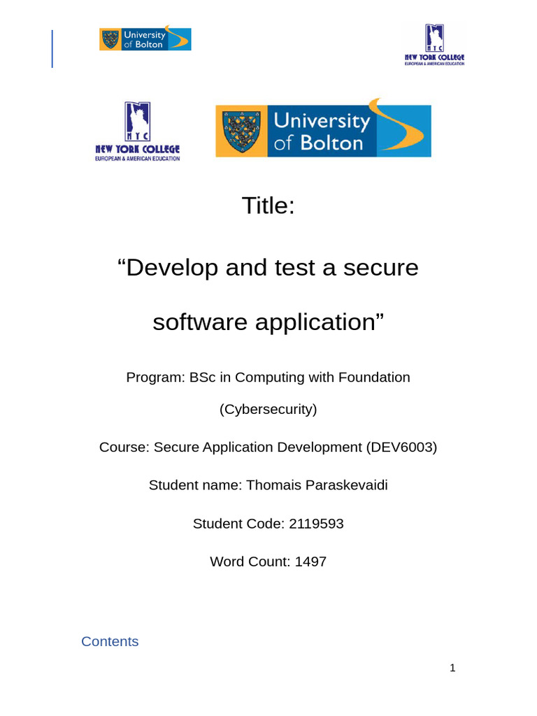 Secure Software Development Guide | PDF | Security Engineering ...