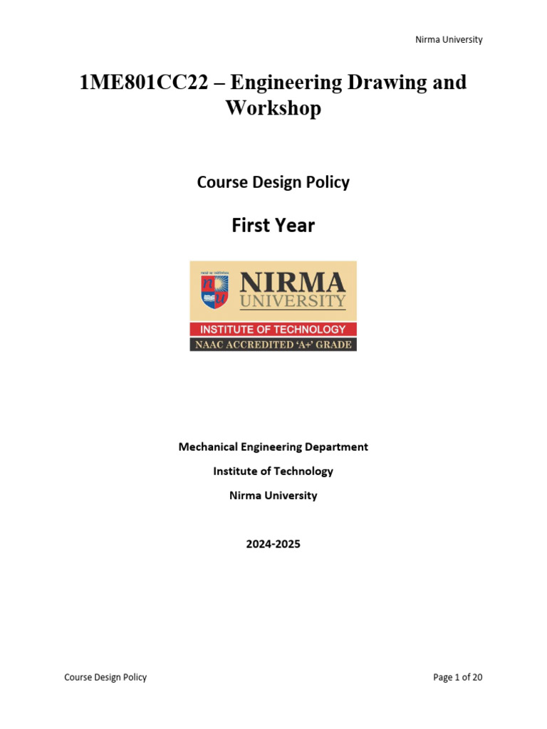 EDW - Course Design Policy - 2024-25 | PDF | Learning | Engineering