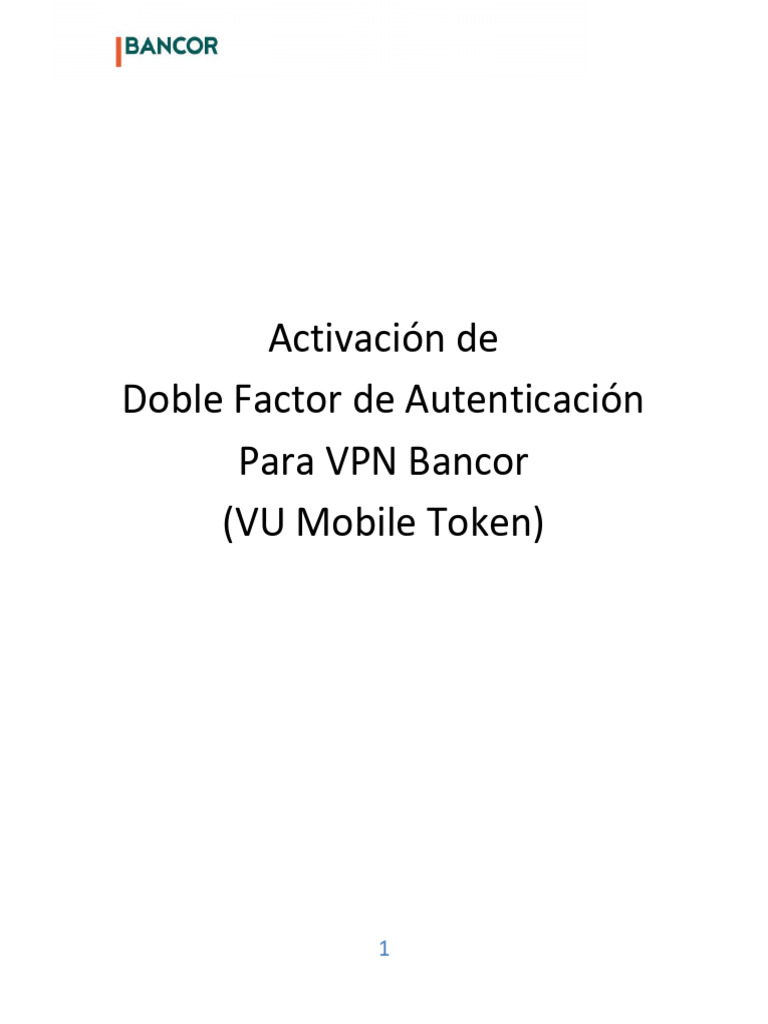 Guia de Uso - VPN 2FA VU Mobile Token | PDF | Aplicación movil | Contraseña