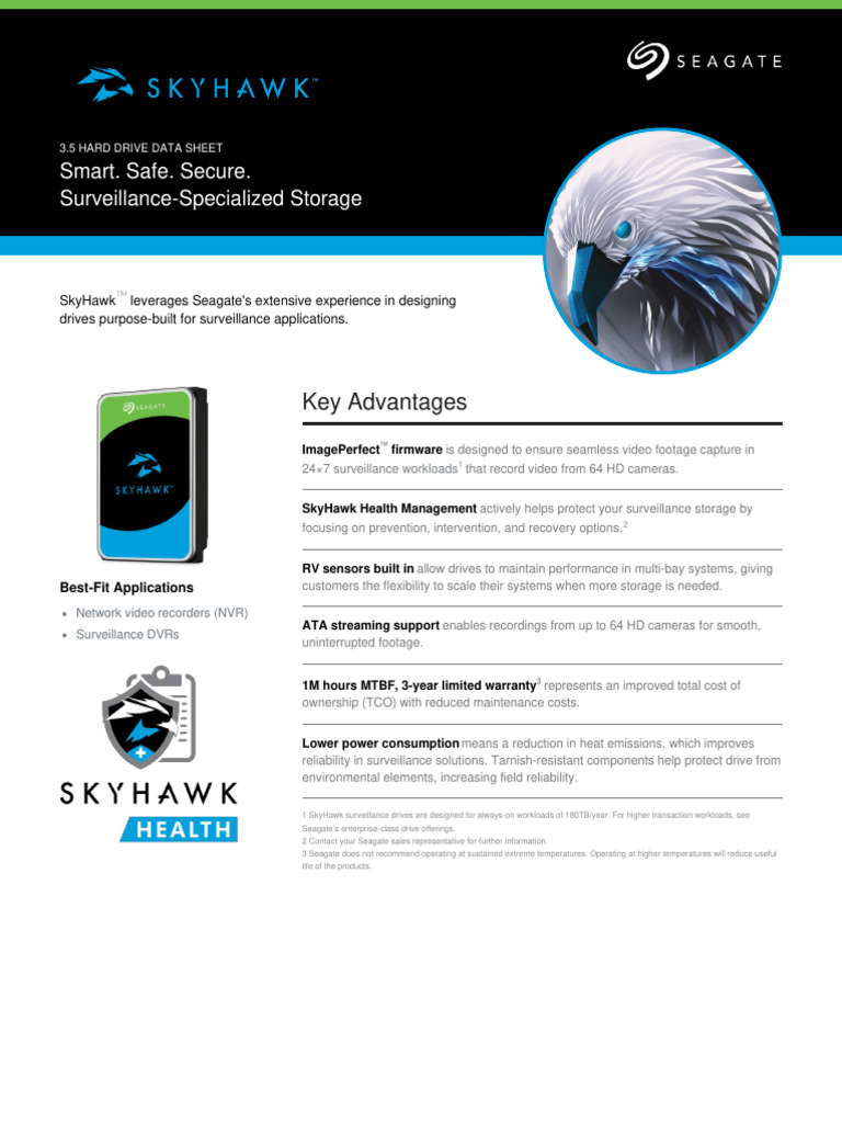 ST8000VX009 Datasheet | PDF | Byte | Computer Engineering