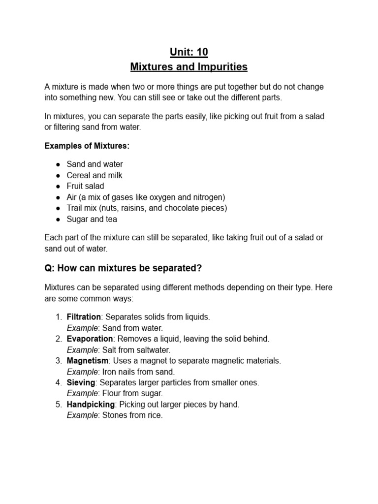 Understanding Mixtures and Solutions | PDF | Mixture | Chemistry
