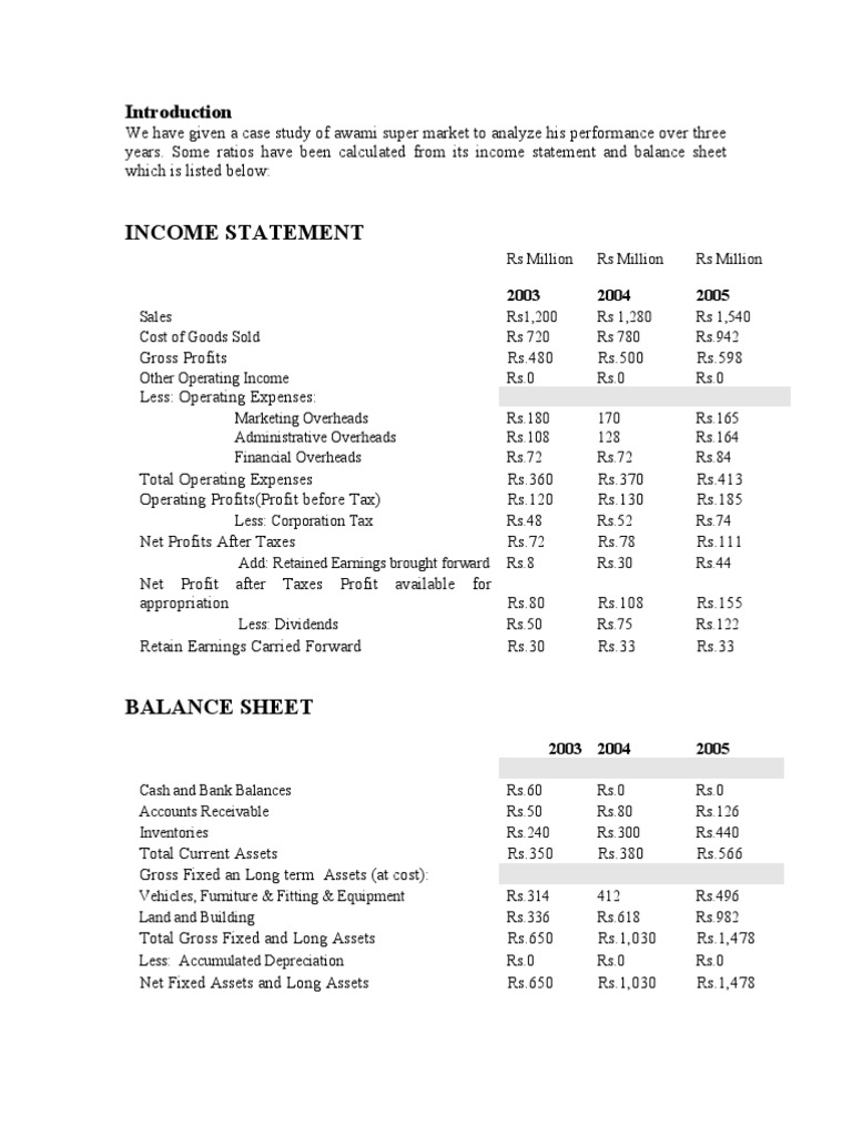 Income Statement Old | Download Free PDF | Dividend | Working Capital
