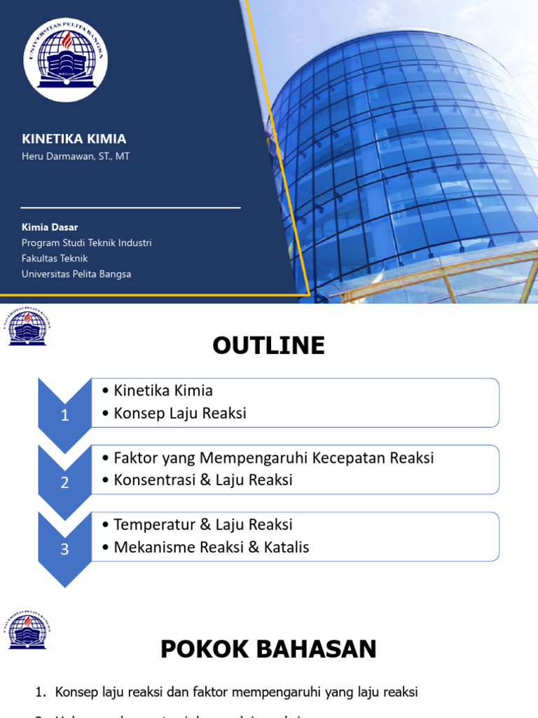Materi Pertemuan 12+Kinetika+Kimia | PDF