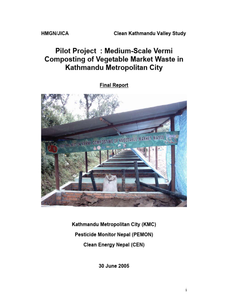 Kathmandu Vermi Compost Pilot | PDF | Compost | Biodegradation