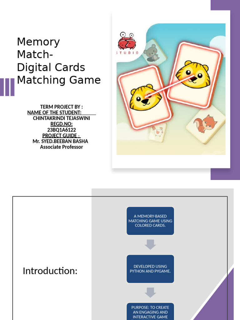 Memory Matching Game in Python | PDF | Object Oriented Programming ...