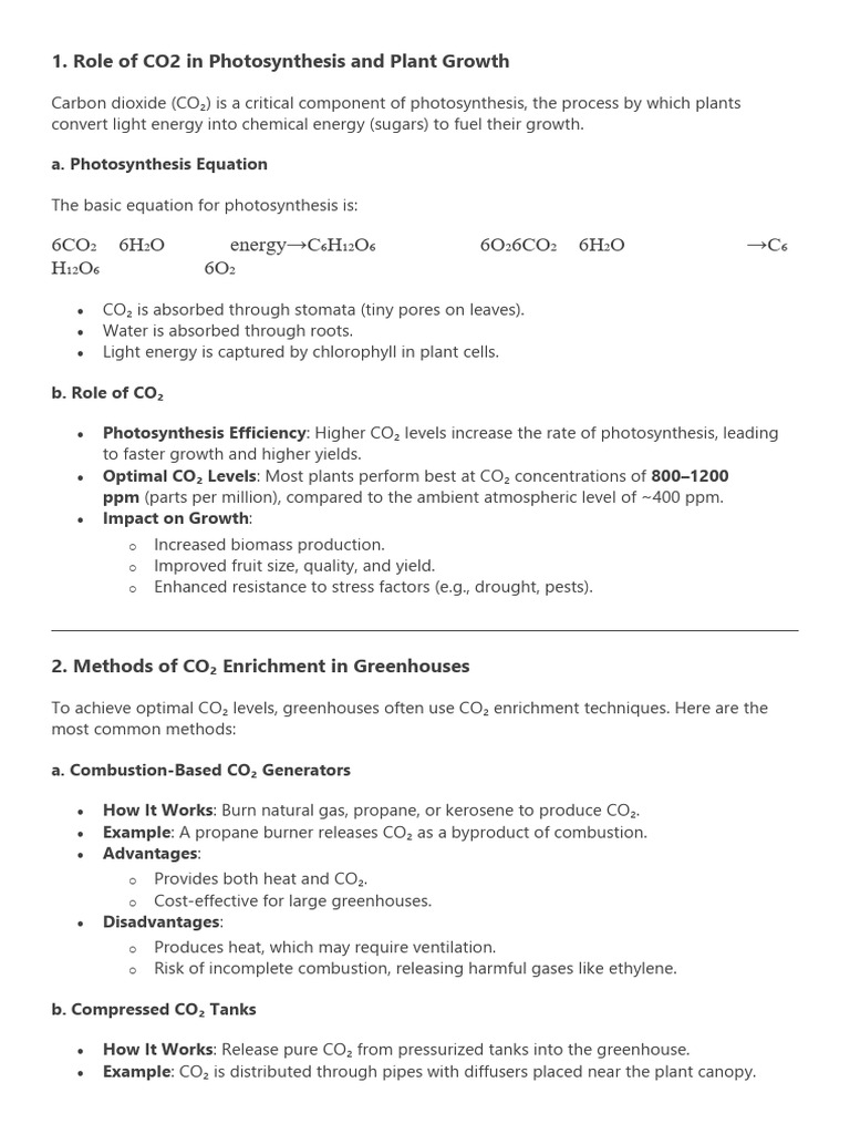 CO₂ Consumption Simulation in Greenhouses | PDF | Carbon Dioxide | Photosynthesis