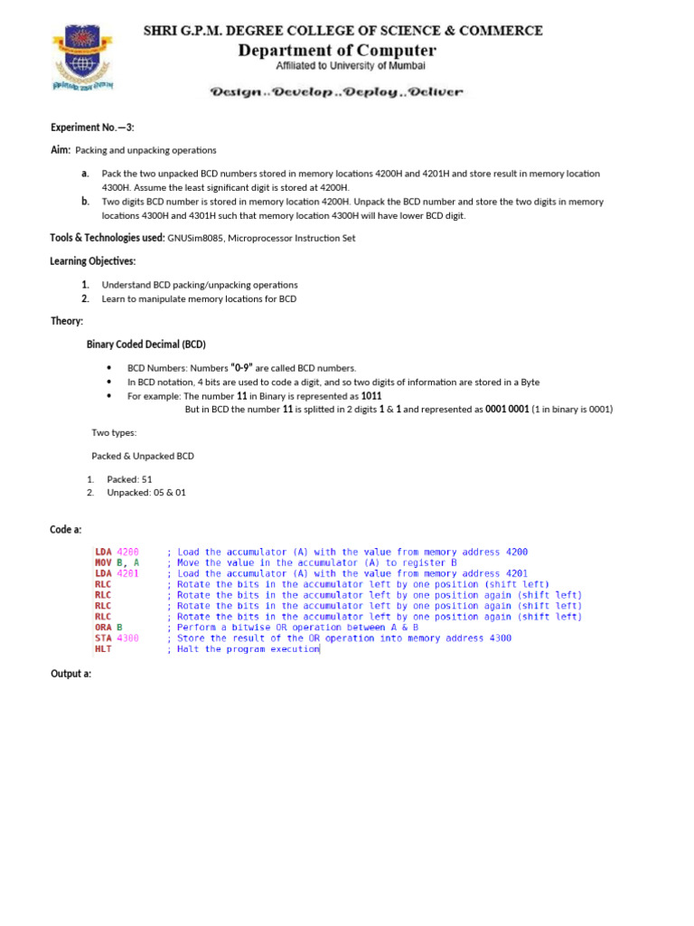 ALP - Practical3 Writeup | PDF