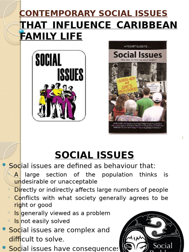 Social Issues Affecting Family | PDF | Sexually Transmitted Infection ...