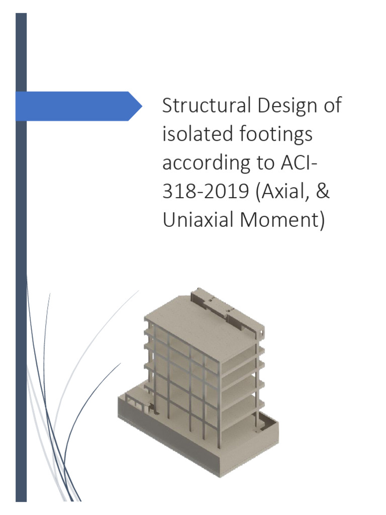Axial & Uniaxial Isolated Footings As Per ACI-318-2019 | PDF | Concrete ...