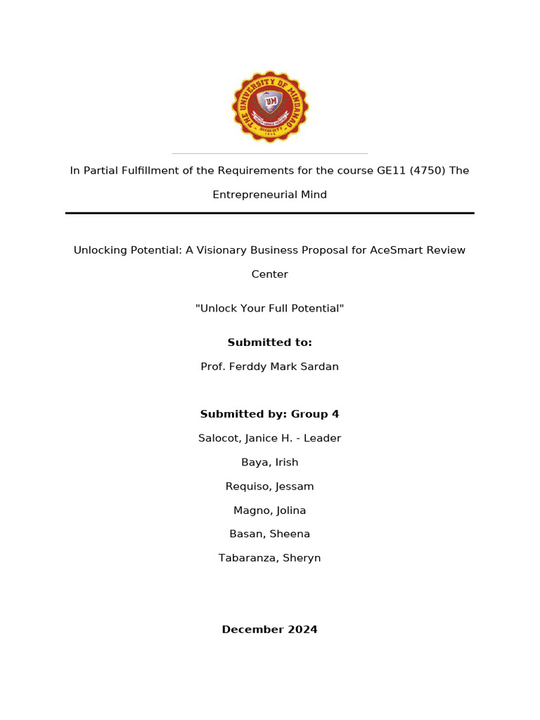 EntrepreneurialMind Chapters1-5 Group4 Salocot FINAL | PDF | Teachers | Educational Technology