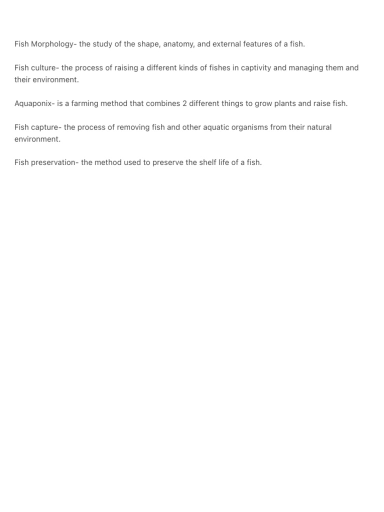 Fish Morphology - The Study of The Shape, Anatomy, and External ...