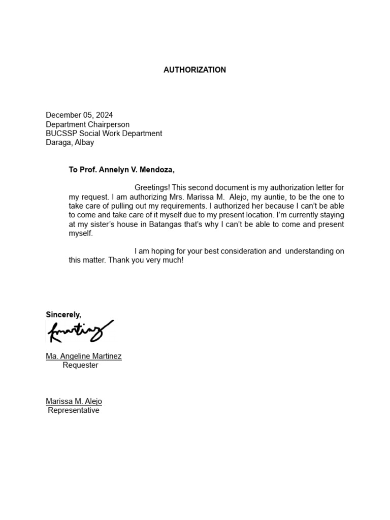 Authorization (Dept - Head) | PDF