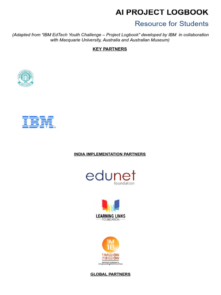 IBM-CBSE AI Project Logbook - Docx 20241129 235650 0000 | PDF ...