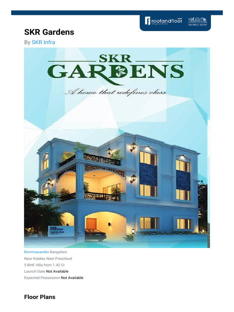 SKR Gardens Automated - Brochure | PDF | Building Engineering