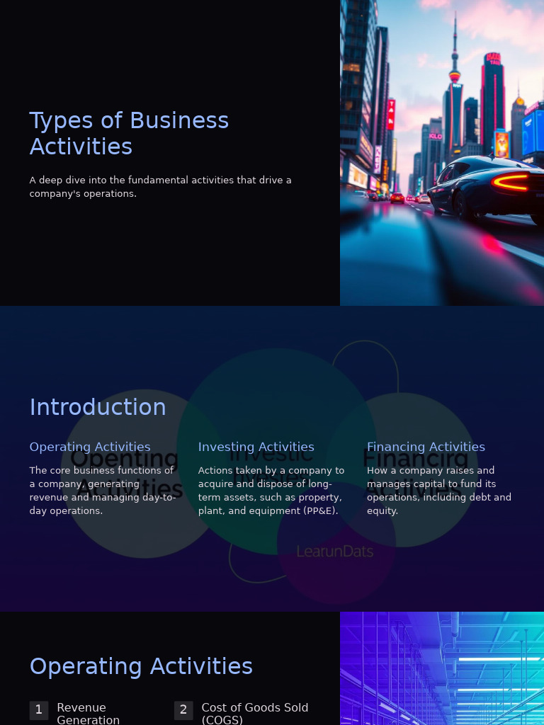 Business Activities Explained: Core Functions | PDF | Investing ...