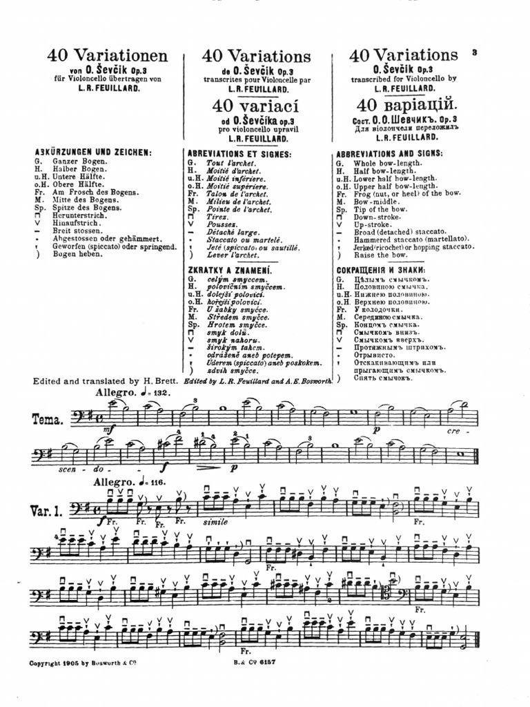 40 Variations, Op.3 | PDF